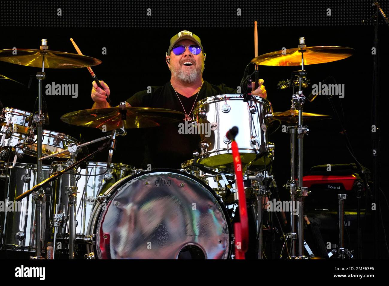 Jason Bonham performs with Sammy Hagar & The Circle at RiverEdge Park ...