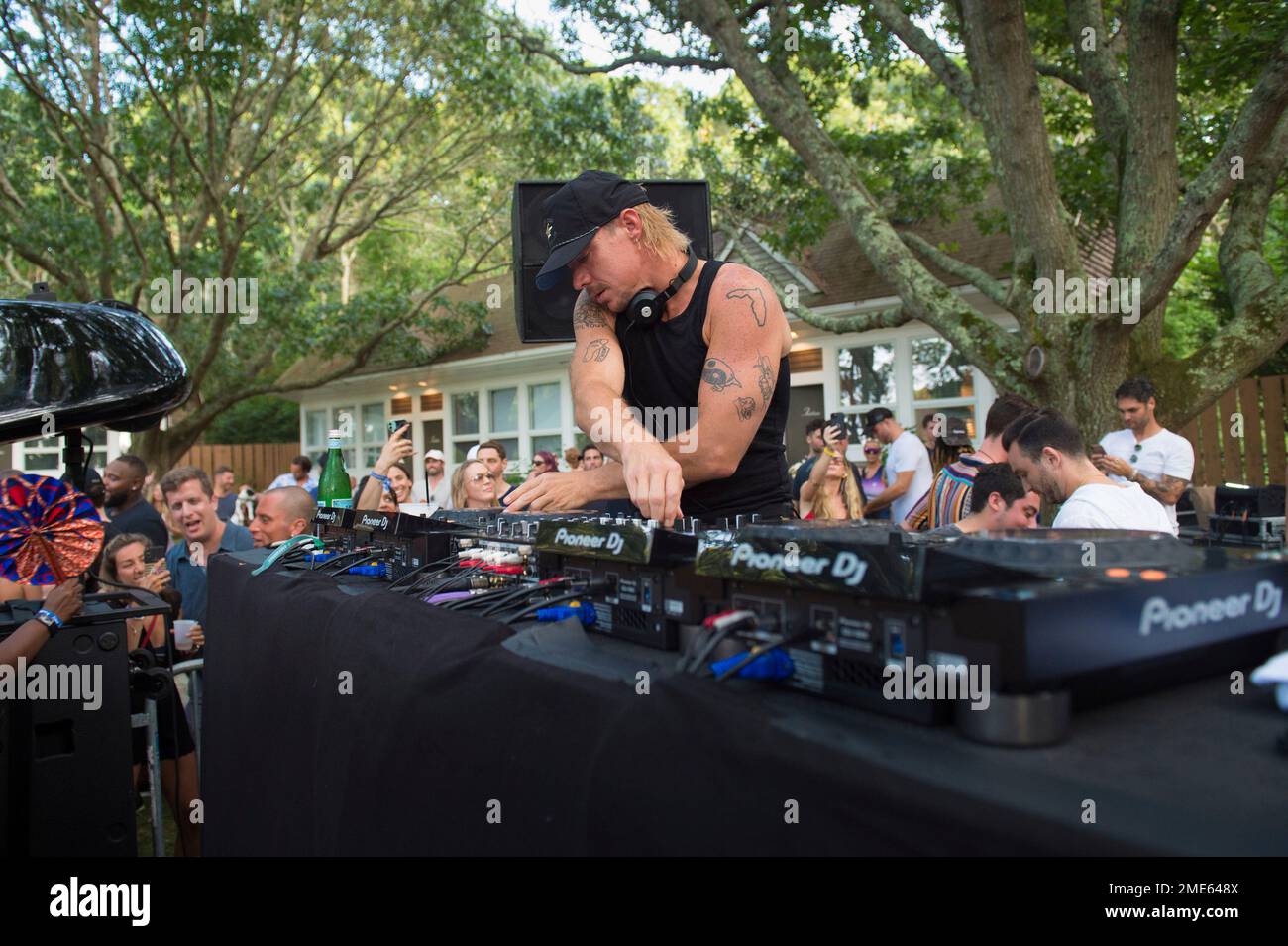 DJ/Producer Diplo performs at Ruschmeyer's on Sunday, July 18, 2021, in ...