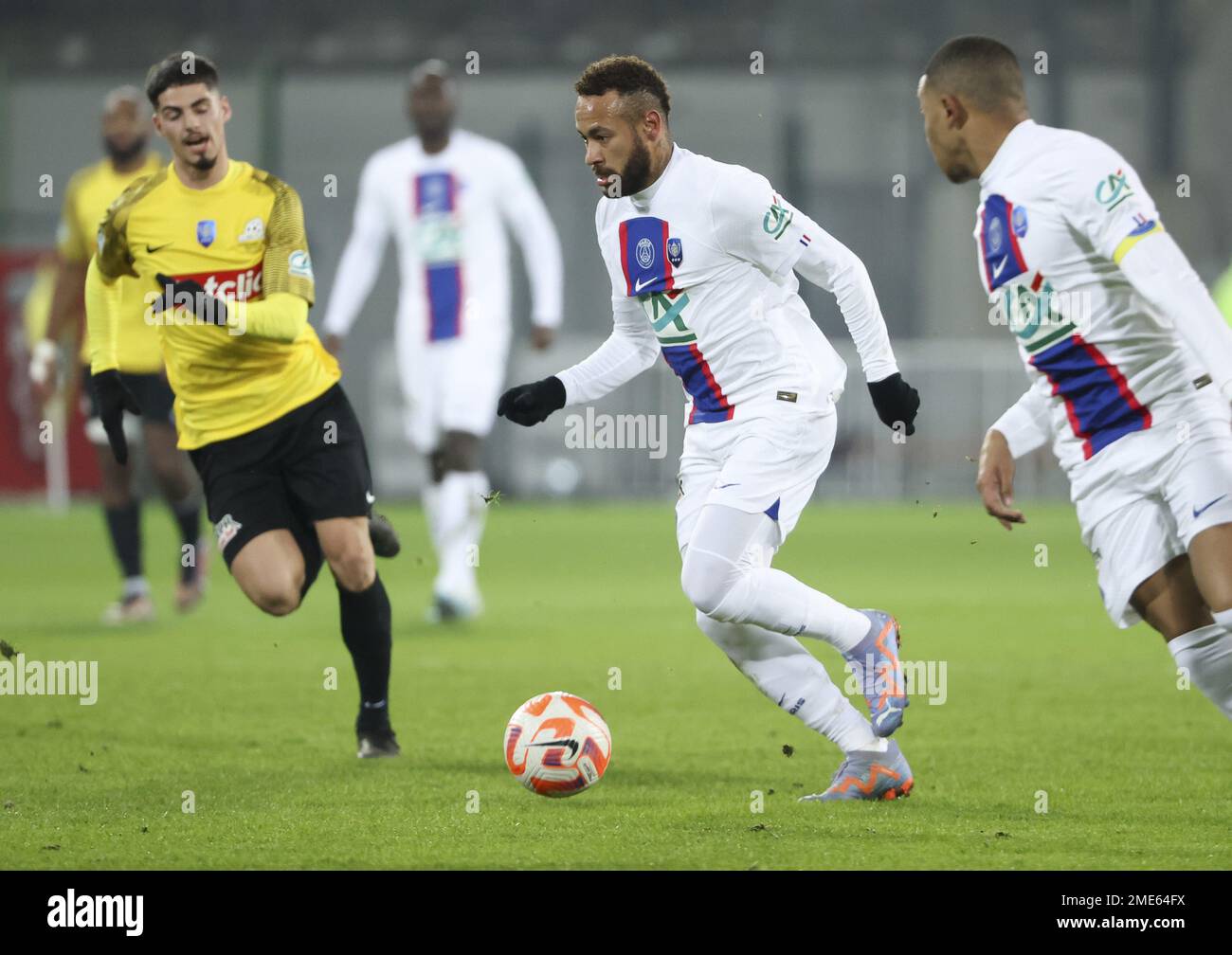Neymar Jr of PSG during the French Cup, round of 32 football match ...