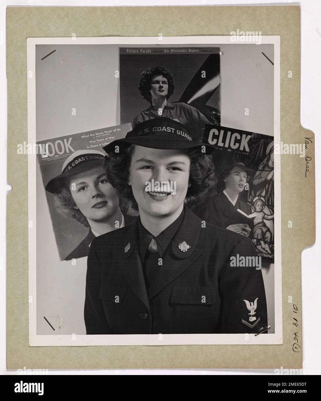 Eileen Van Dree, a member of the U.S. Coast Guard Women's Reserve (SPAR ...