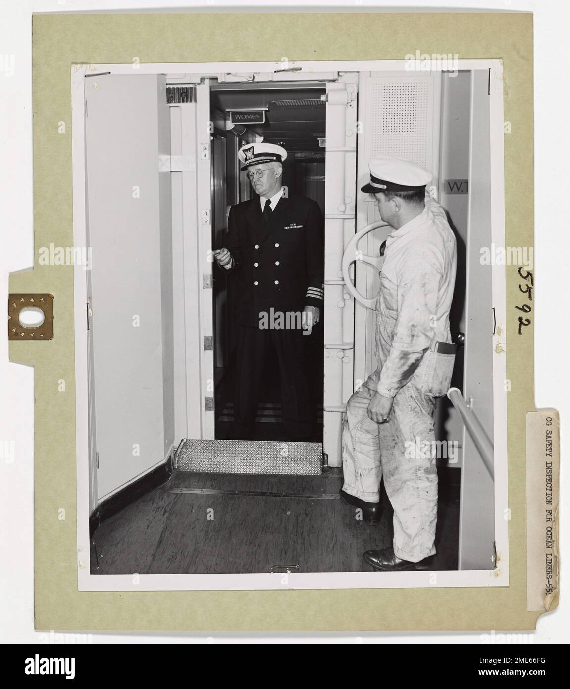 Commander Paul H. Brown and Lieutenant Frederick O. Wooley of the U.S ...