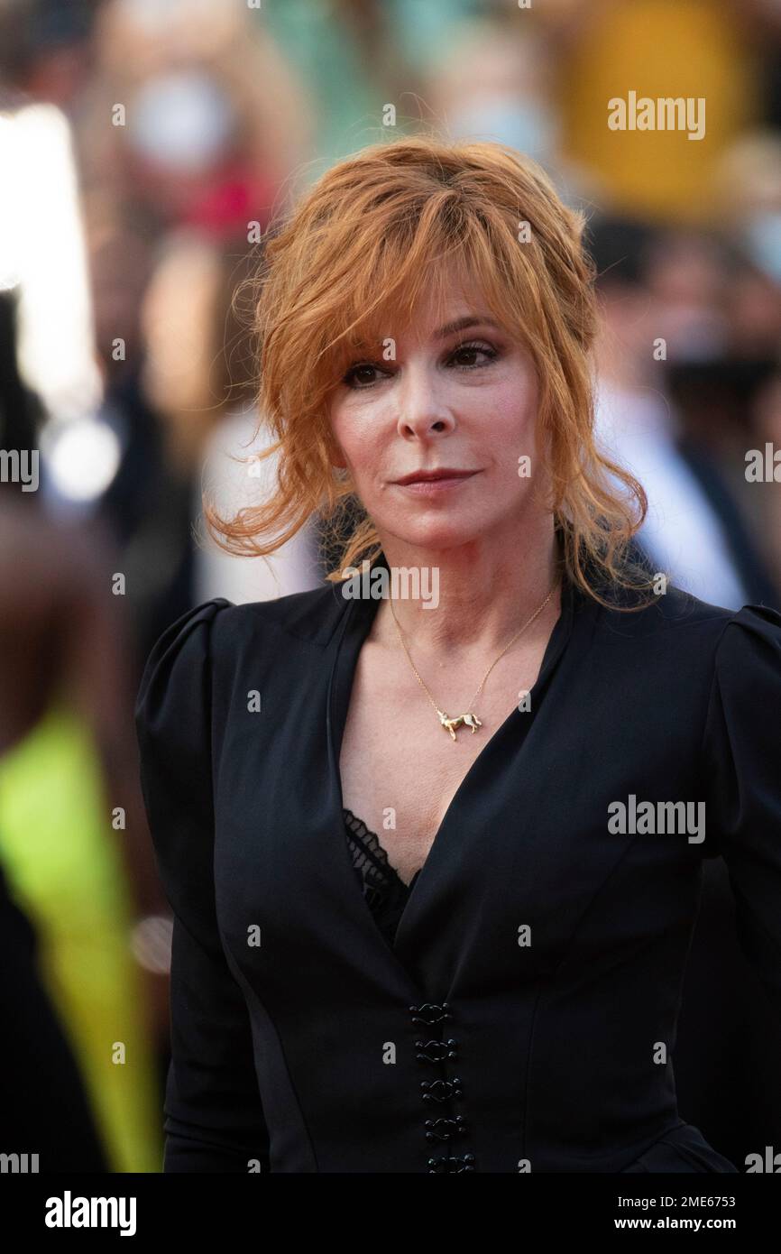 Mylene Farmer poses for photographers upon arrival at the awards ...