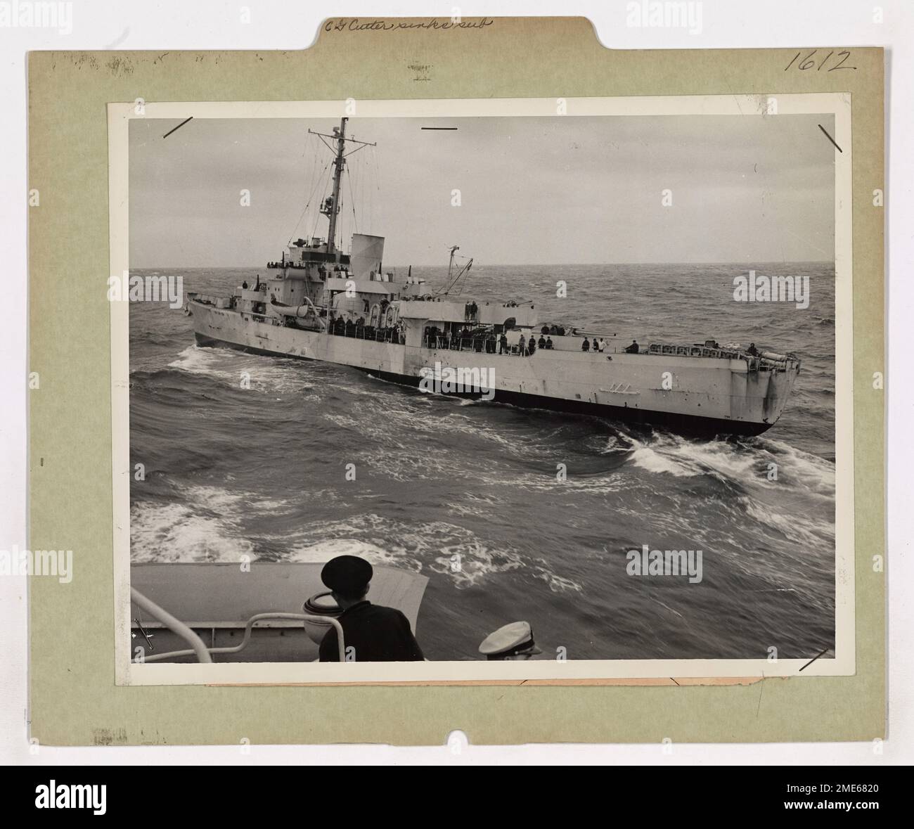 A Coast Guard cutter successfully sinks a German U-Boat during World ...