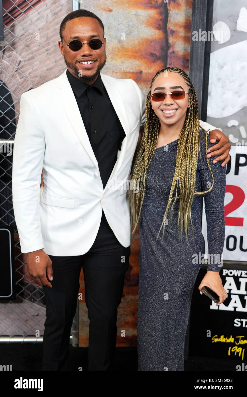 Sharief Johnson and Ashlem Swain attend the world premiere of "Power ...