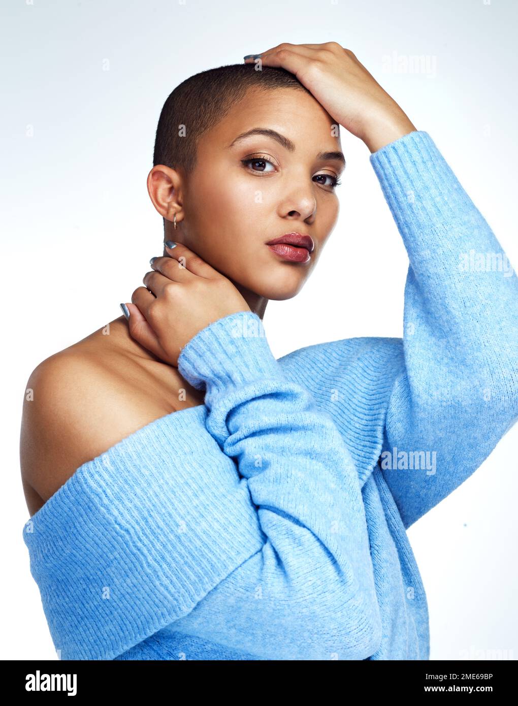 Her beauty is so unique and true. Studio shot of an attractive young ...