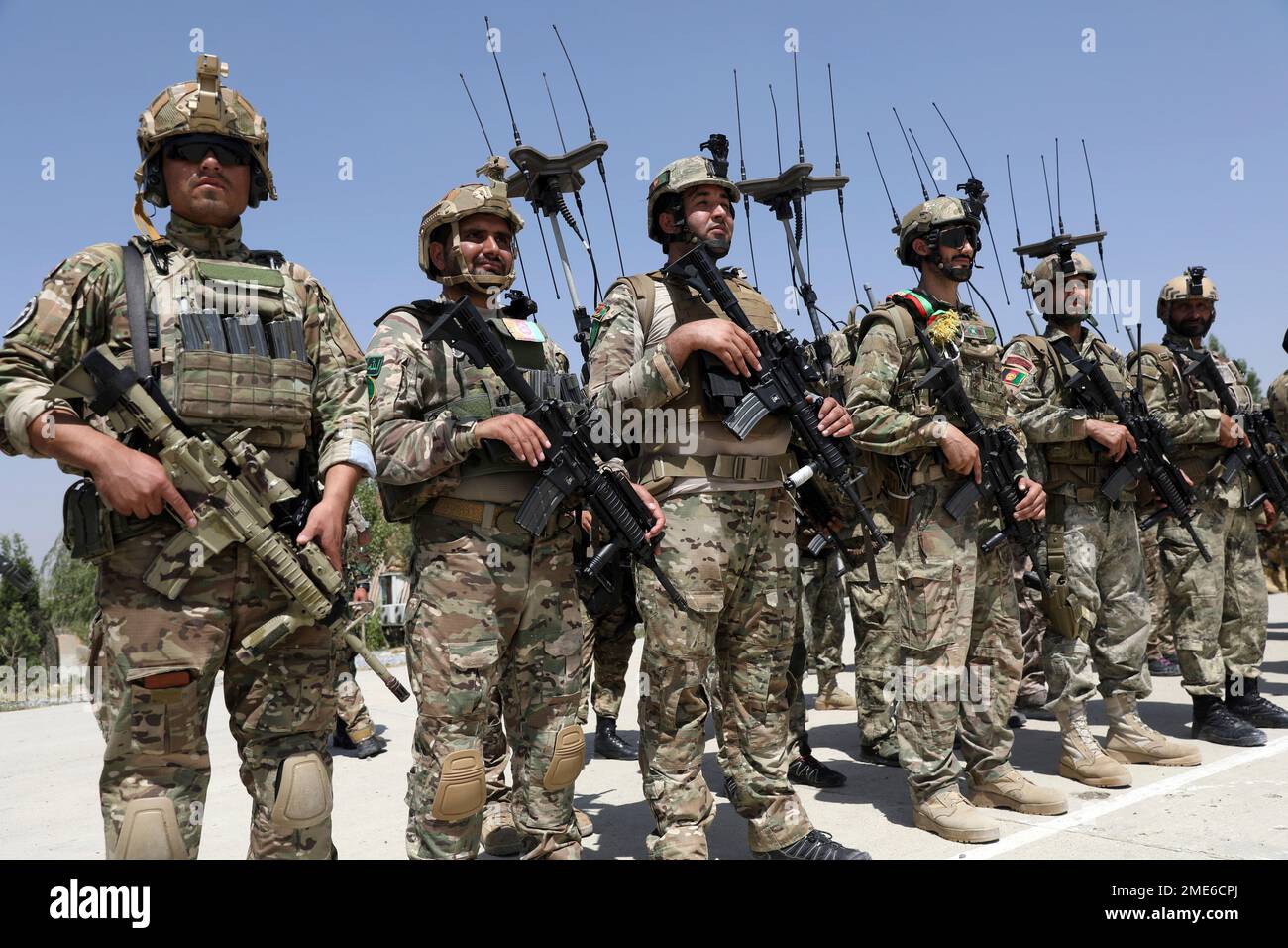 Newly Afghan Army Special forces attend their graduation ceremony after ...