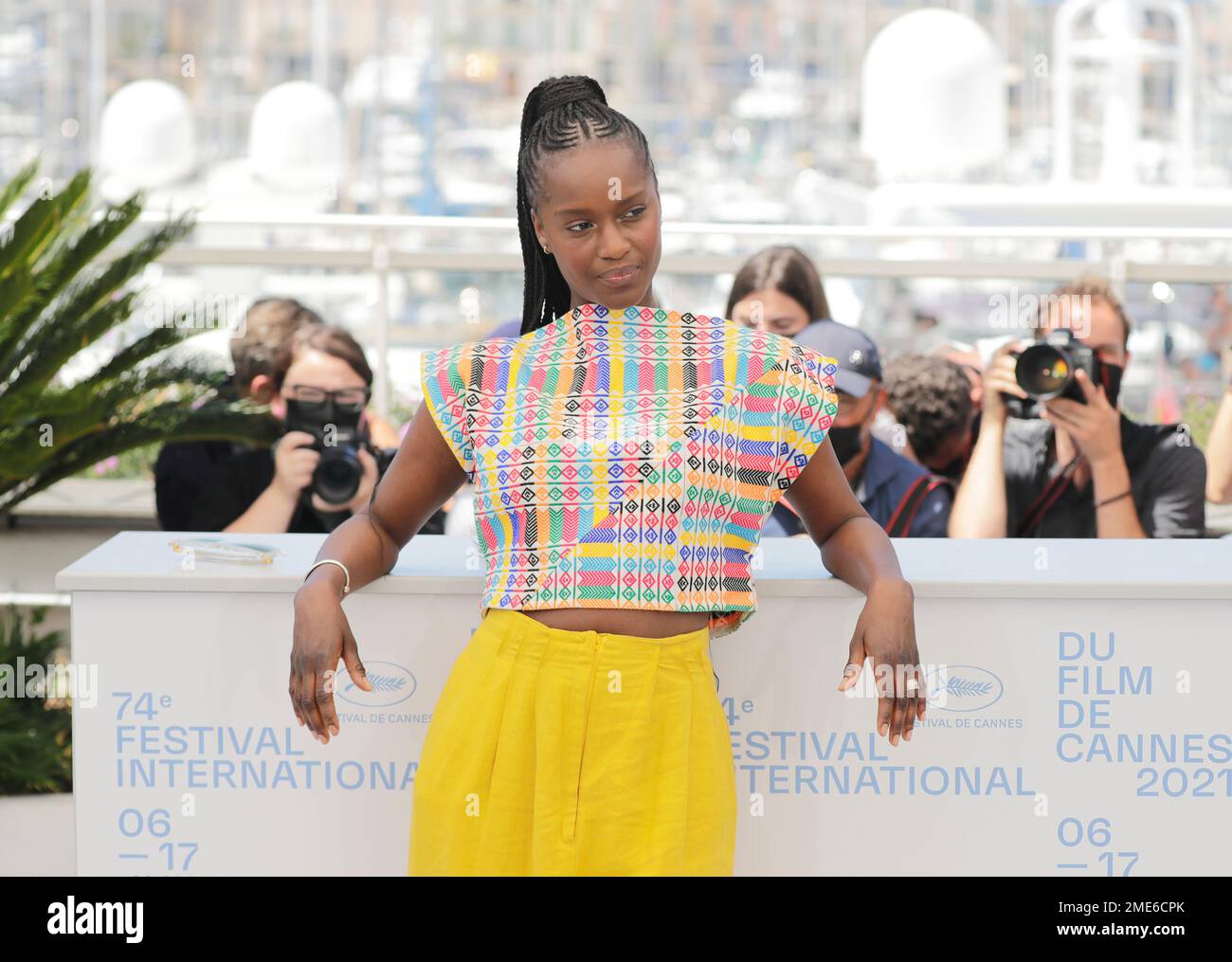 Fatou N'Diaye poses for photographers at the photo call for the film ...