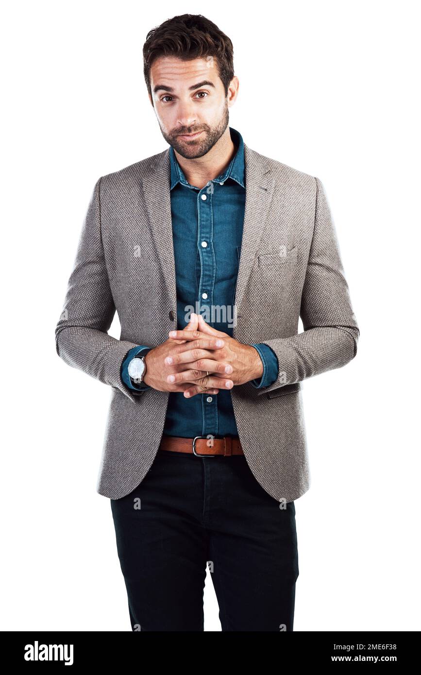 Side pose casual business Cut Out Stock Images & Pictures - Alamy