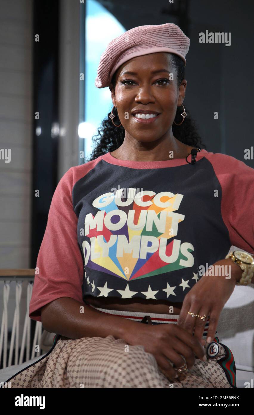 Regina King poses for photographers during a Kering Talk at the 74th ...