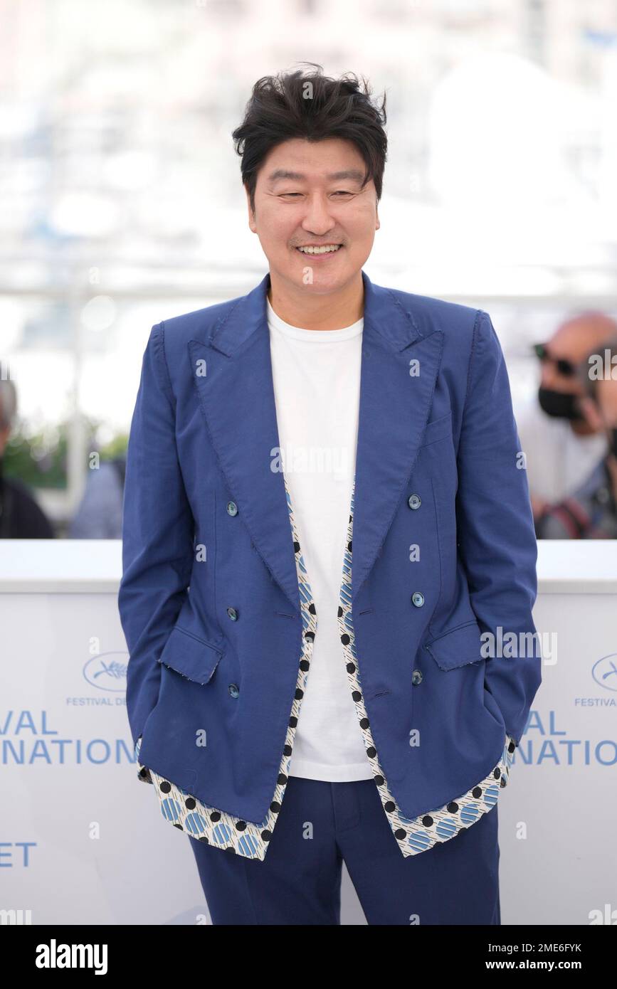 Song Kan-ho poses for photographers at the photo call for the film ...