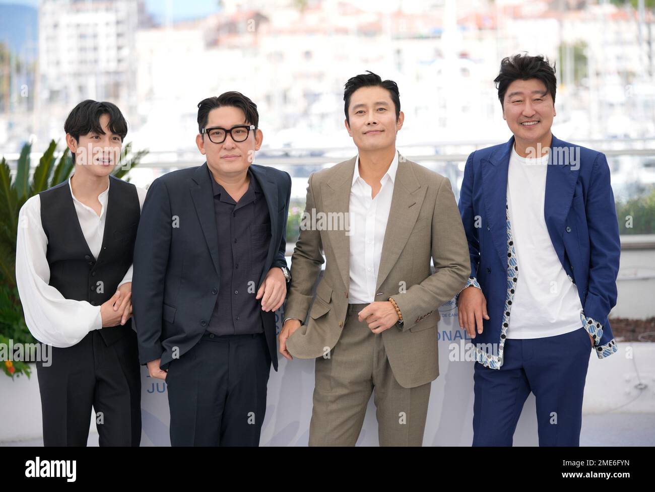 Yim Si-wan, from left, director Han Jae-rim, Lee Byung-hun and Song ...