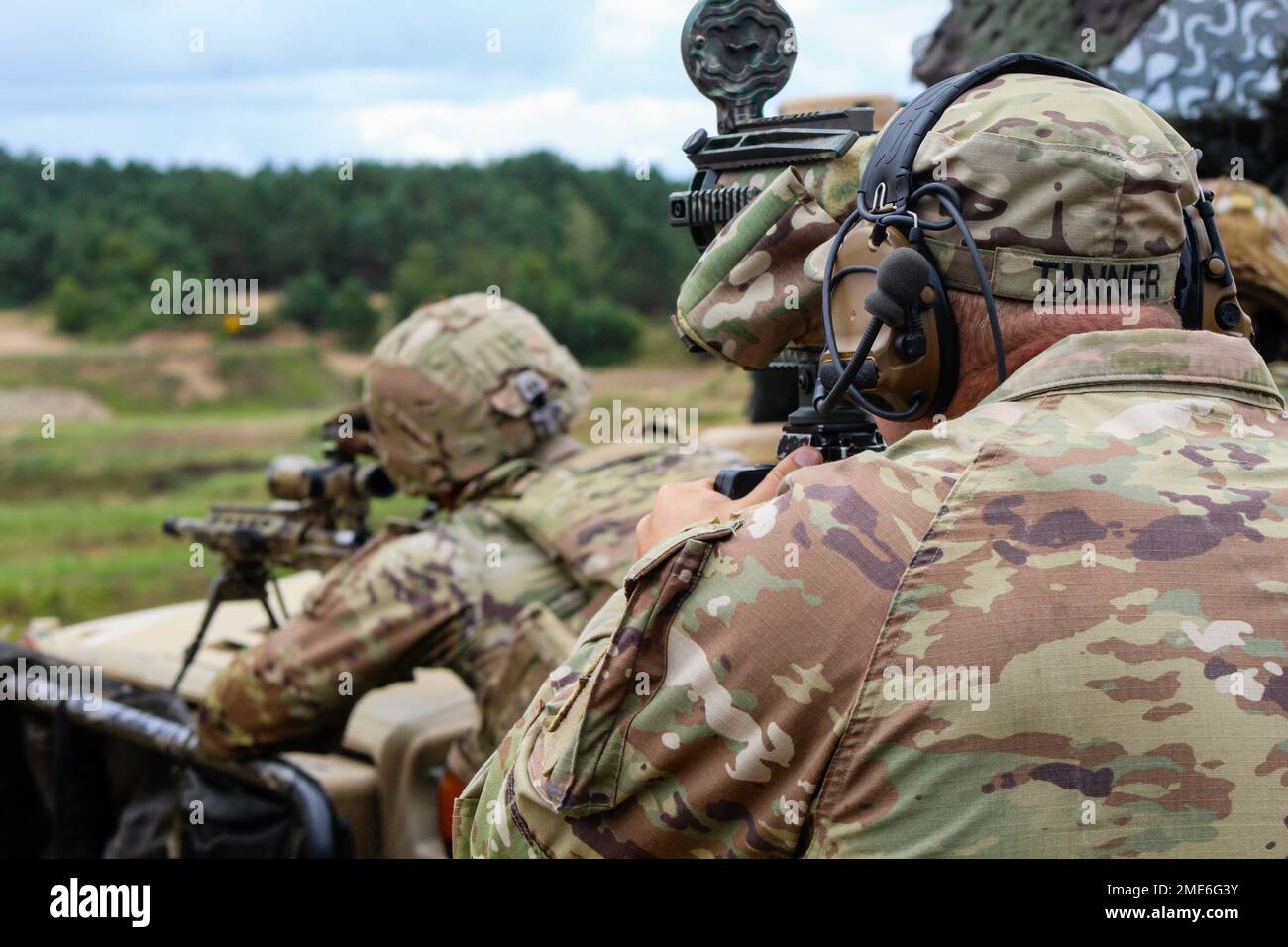 U.S. Army Staff Sgt. John Tanner, the snipers’ section team leader ...