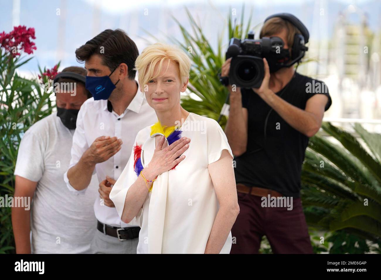 Tilda Swinton poses for photographers at the photo call for the film ...