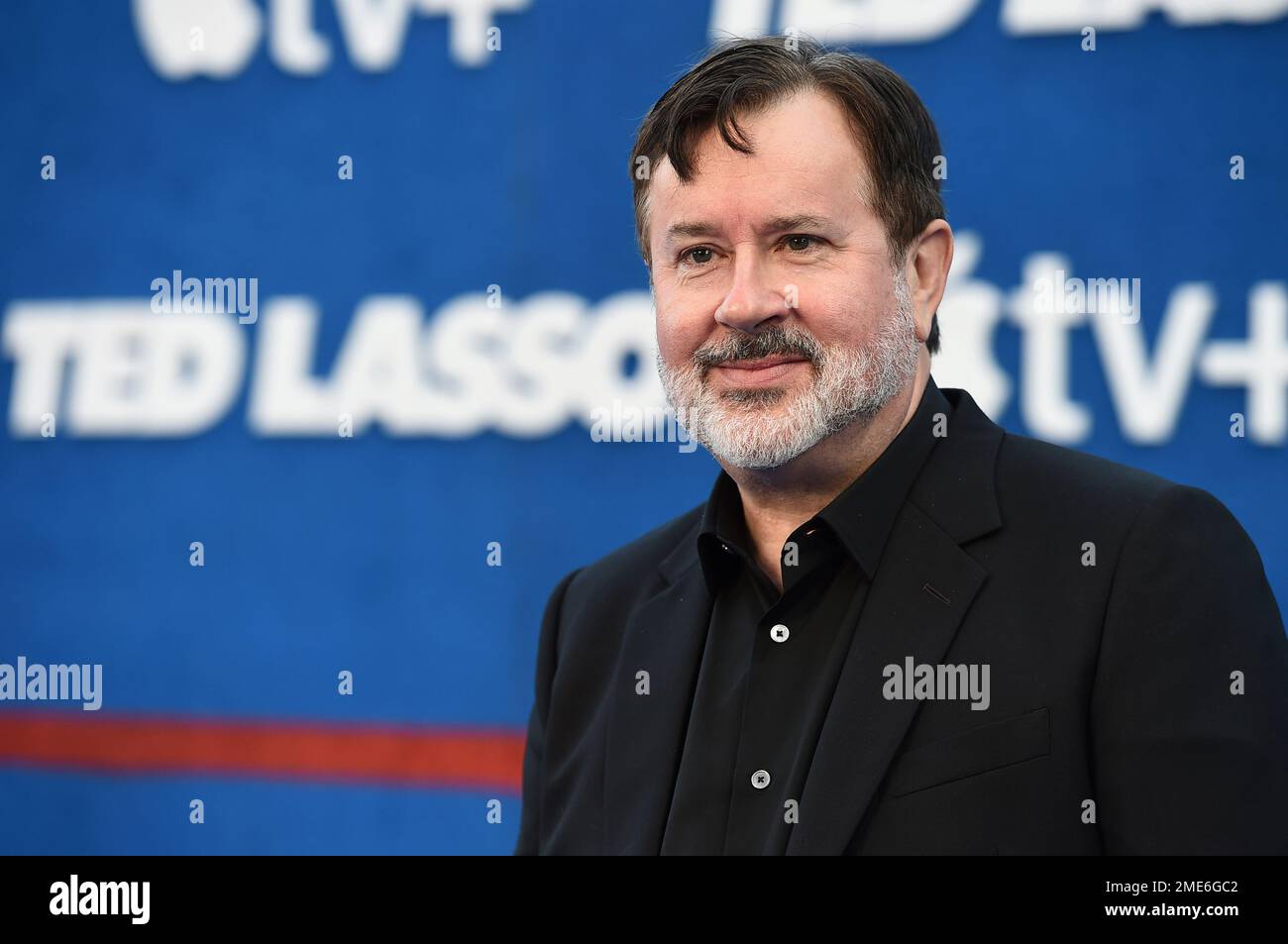 Jeremy Swift arrives at the premiere of the second season of "Ted Lasso ...
