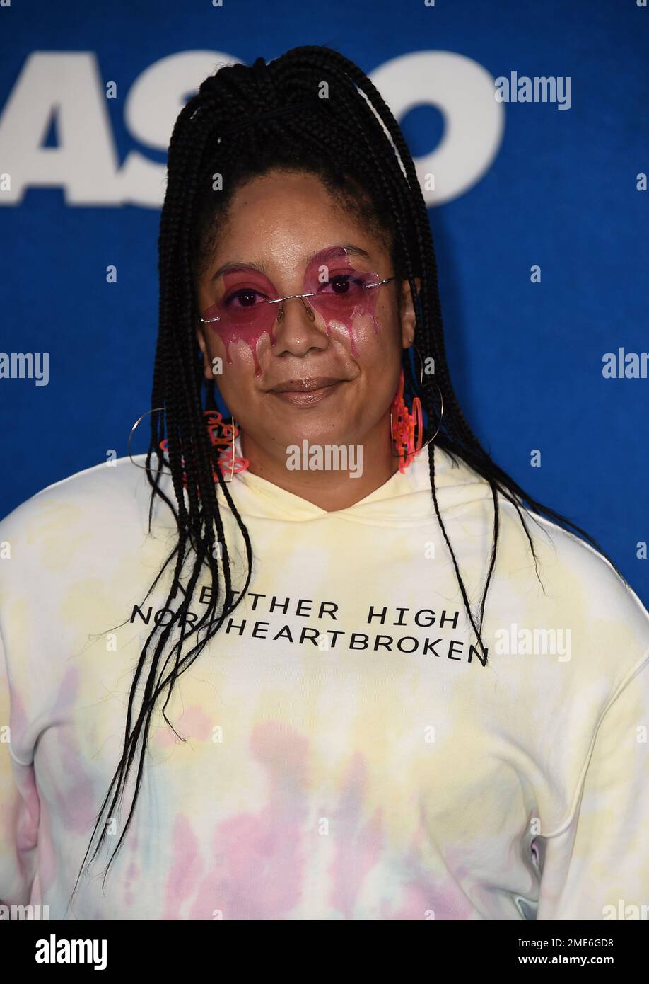 Ashley Ray-Harris arrives at the premiere of the second season of "Ted ...