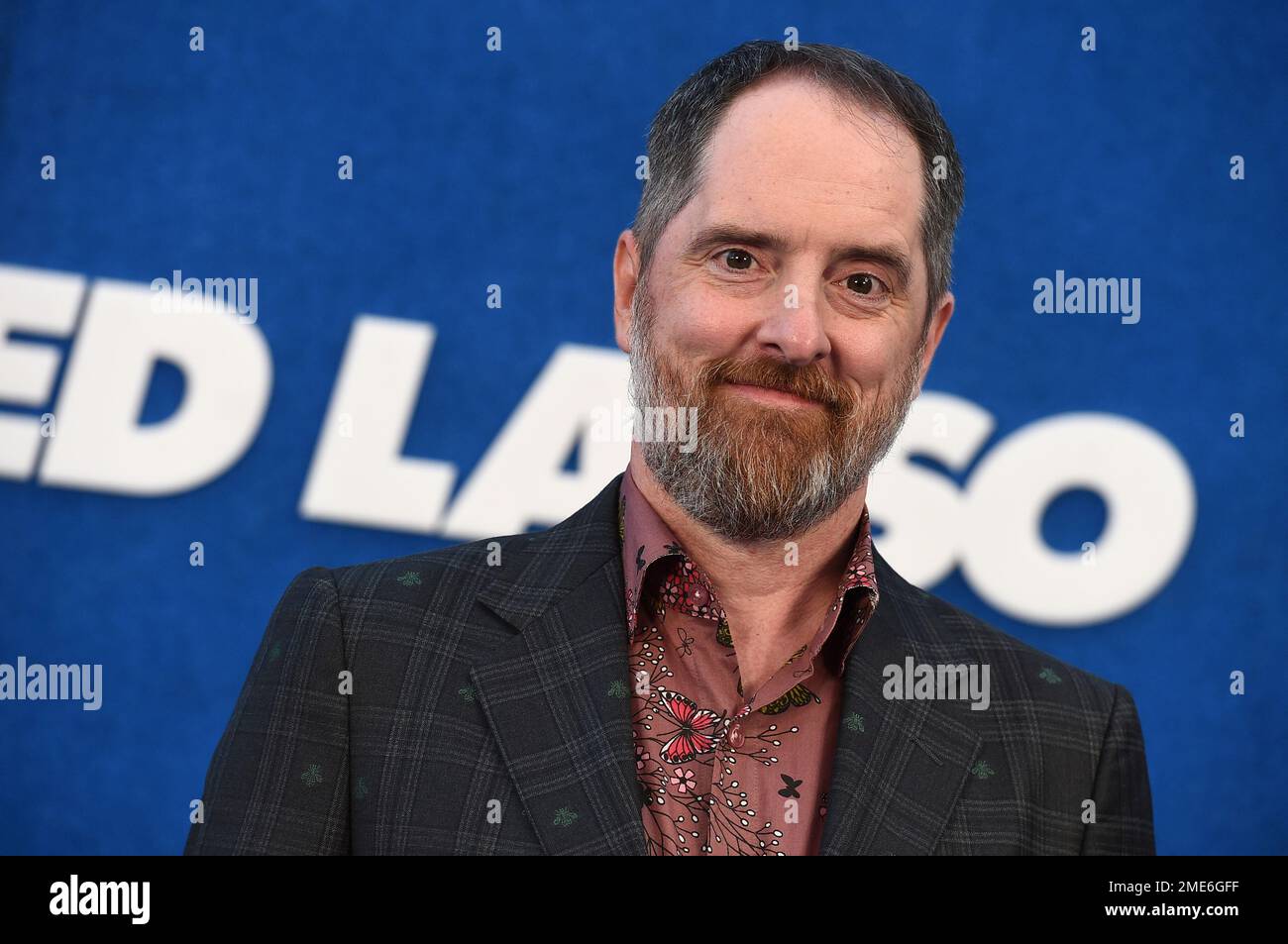 Brendan Hunt arrives at the premiere of the second season of "Ted Lasso ...