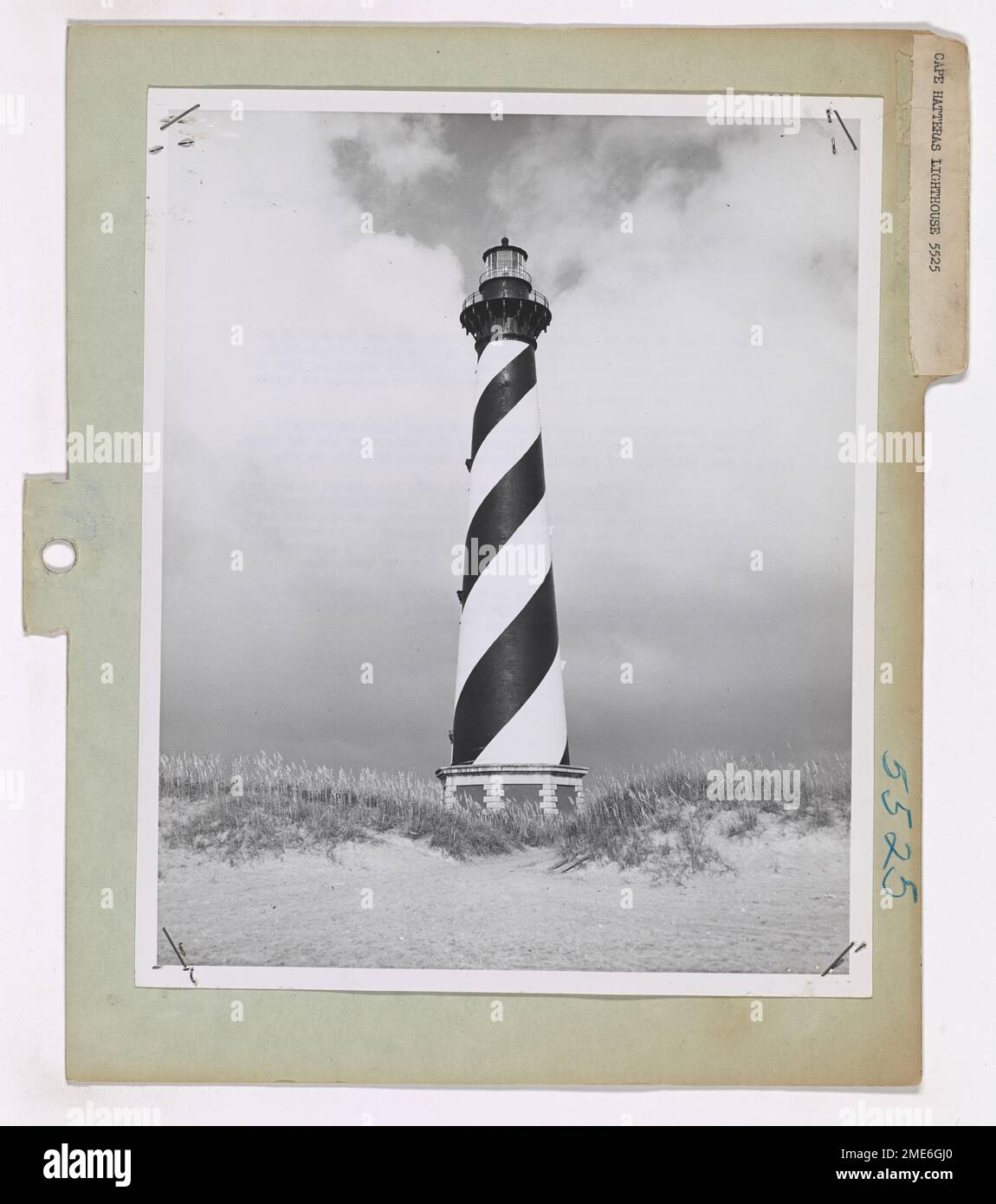 This photograph shows the Cape Hatteras Lighthouse, located on the ...