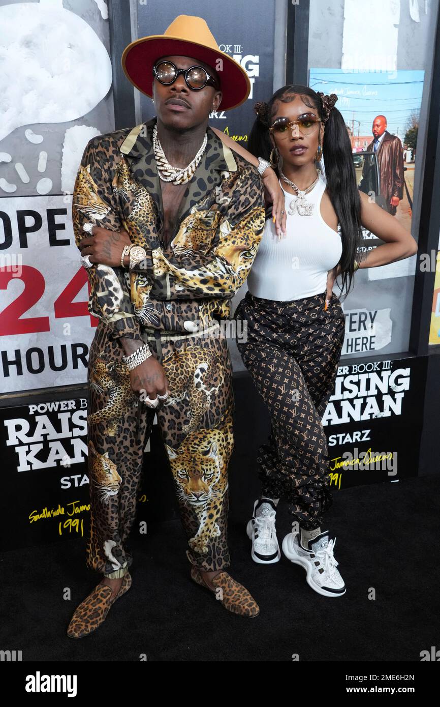 DaBaby, left, and Kayykilo attend the world premiere of "Power Book III ...