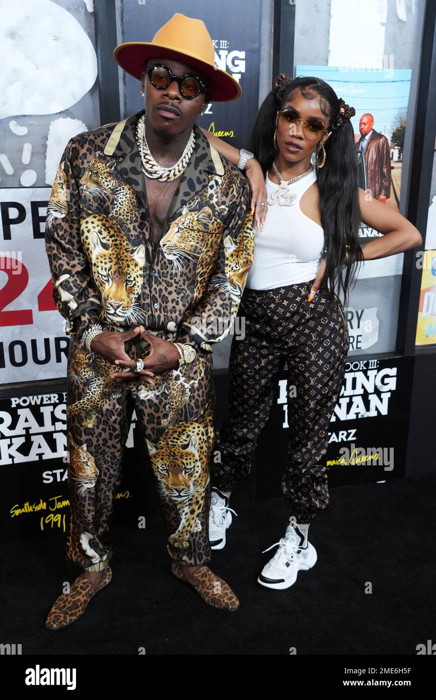 DaBaby, left, and Kayykilo attend the world premiere of "Power Book III ...