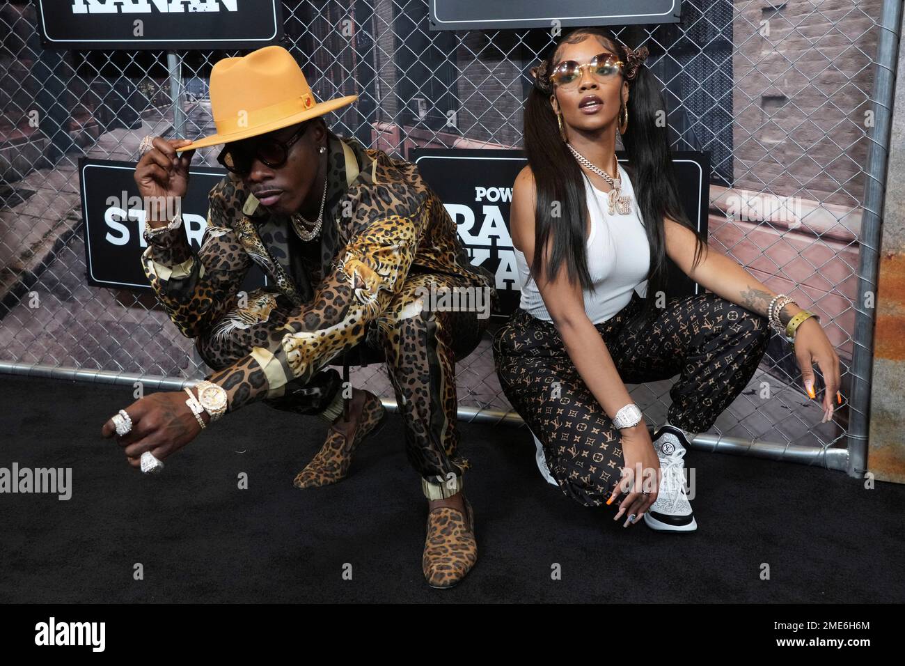 DaBaby, left, and Kayykilo attend the world premiere of "Power Book III ...