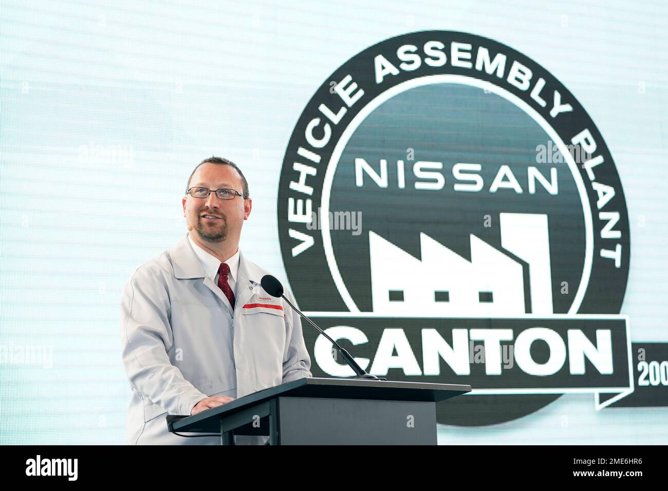 Tim Fallon, vice president of the Nissan Canton Vehicle Assembly Plant ...