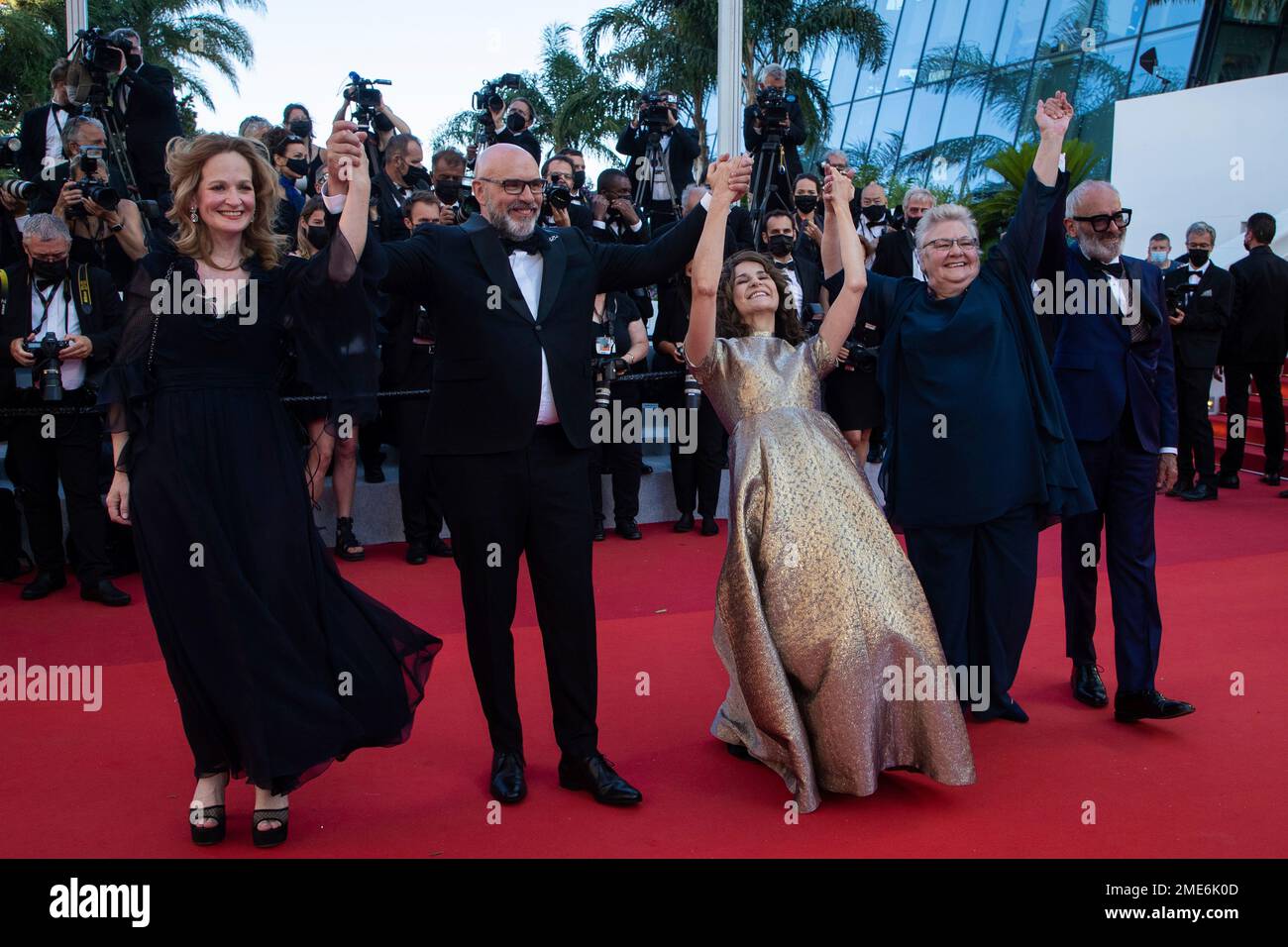 Roc LaFortune, from left, Danielle Fichaud, director Valerie Lemercie ...
