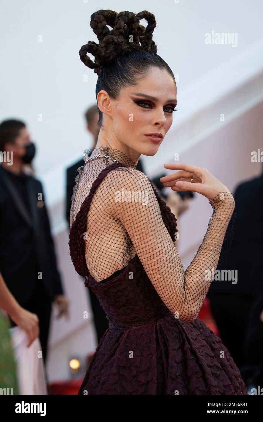 Coco Rocha poses for photographers upon arrival at the premiere of the ...