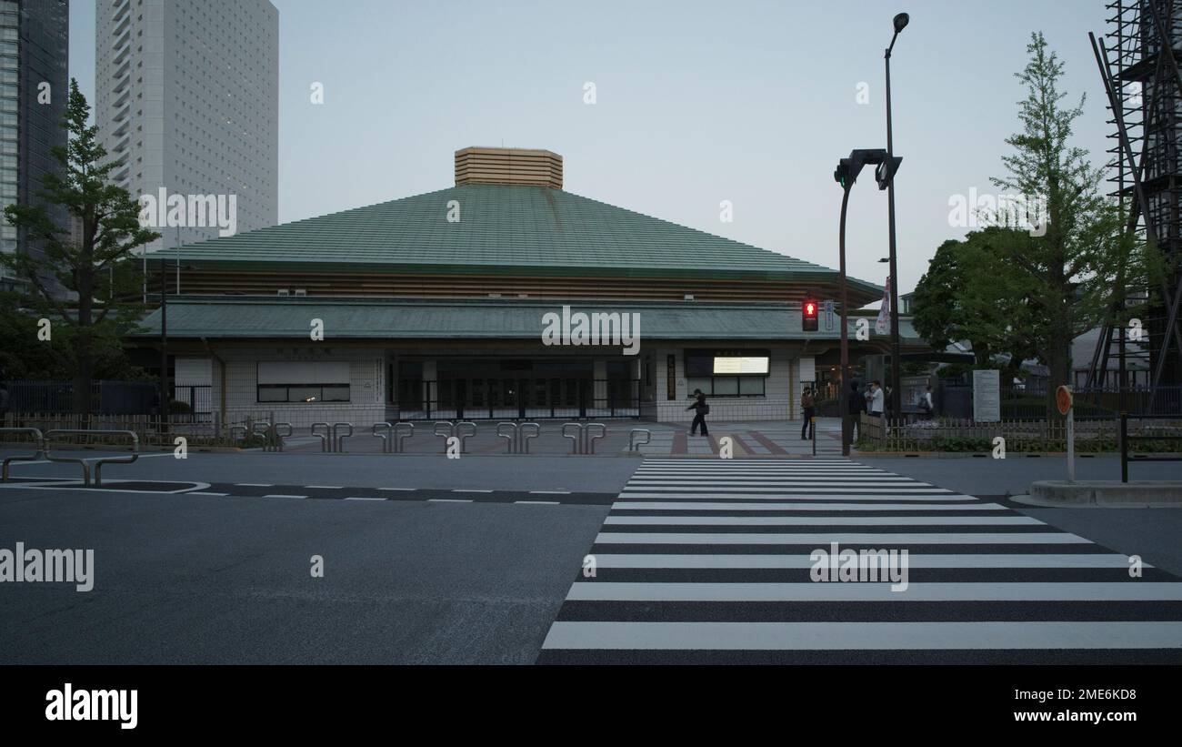 This photo shows the Kokugikan Arena, one of the venues planned to be ...