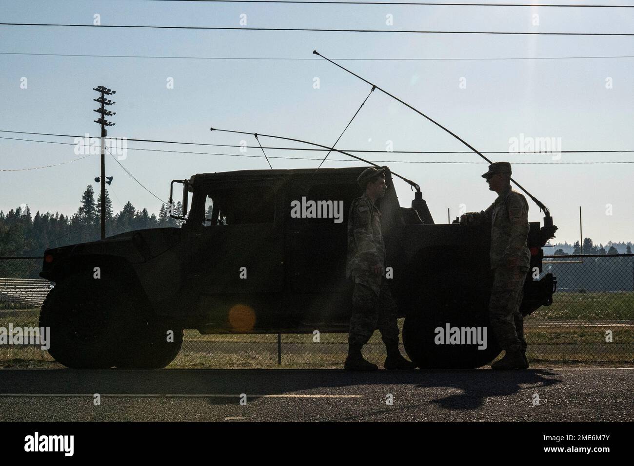 Oregon National Guardsmen regroup at the Bootleg Fire Command Center ...