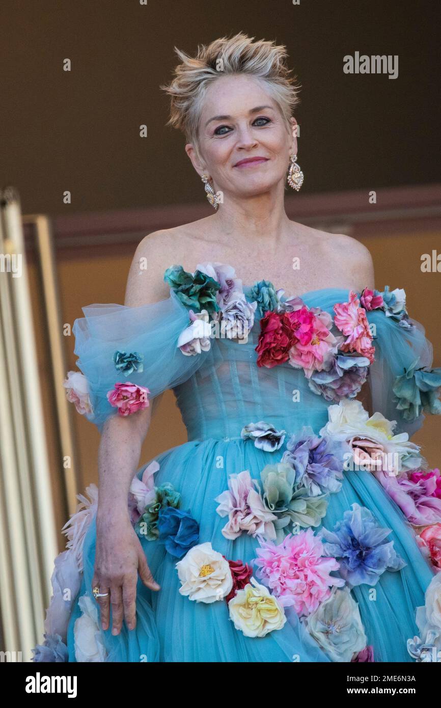 Sharon Stone poses for photographers upon arrival at the premiere of ...