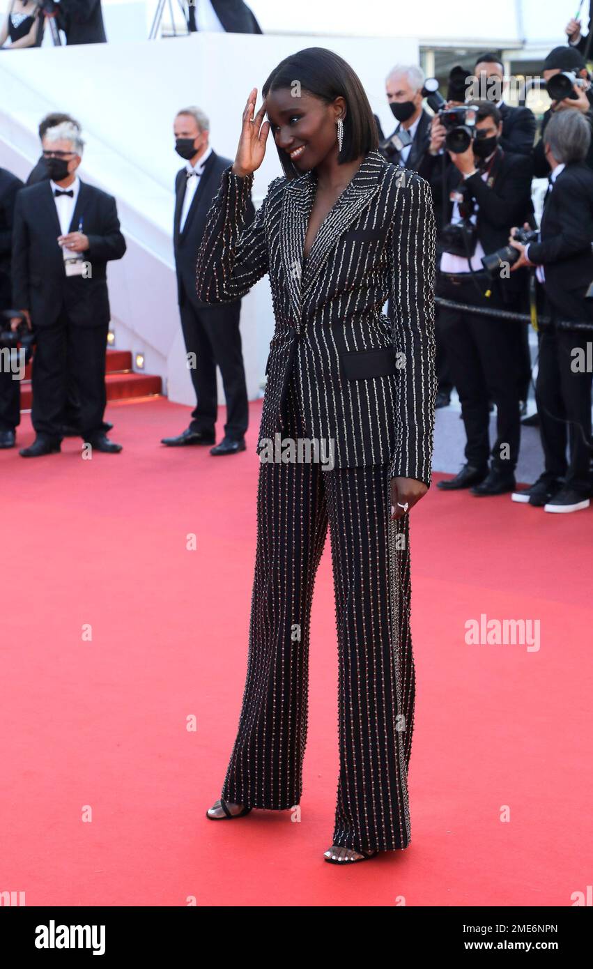 Karidja Toure poses for photographers upon arrival at the premiere of ...