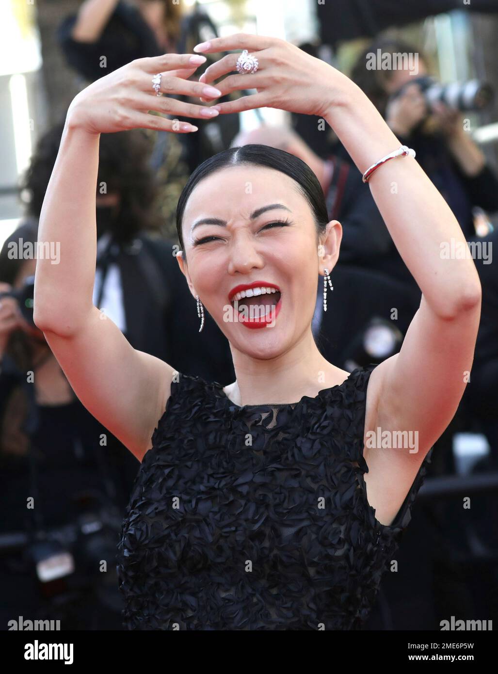 Jessica Wang poses for photographers upon arrival at the premiere of ...