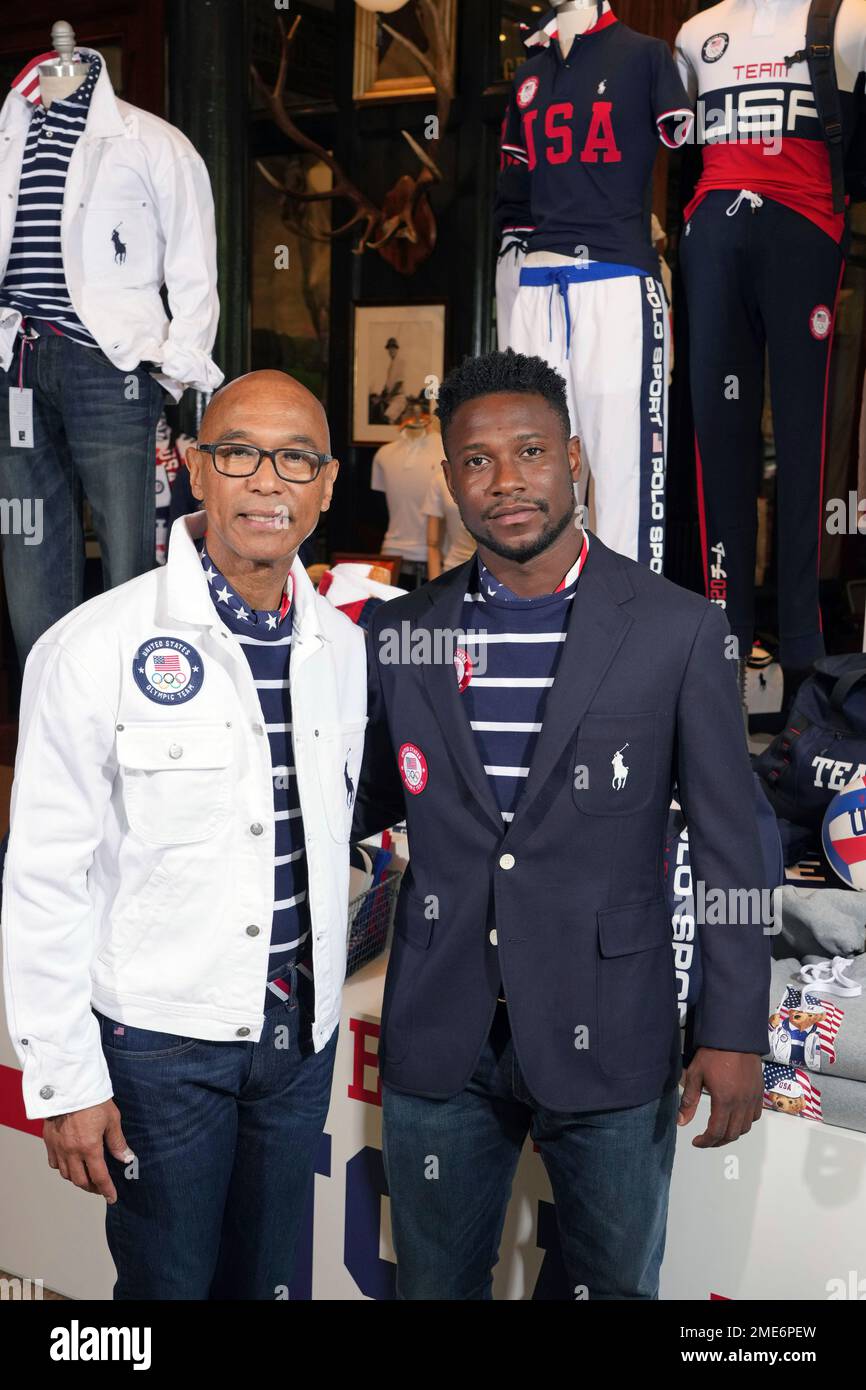 Olympic medalists in fencing, Peter Westbrook, left, and Daryl Homer ...