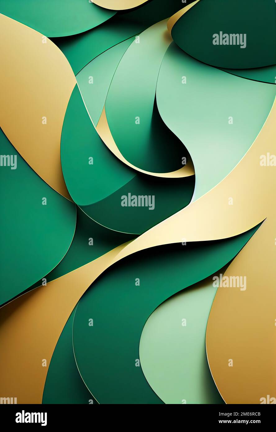 Colorful wavy shapes abstract background. Decorative vertical ...