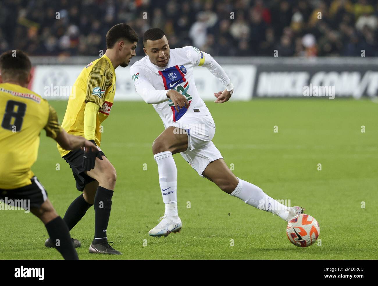 Kylian Mbappe of PSG during the French Cup, round of 32 football match ...