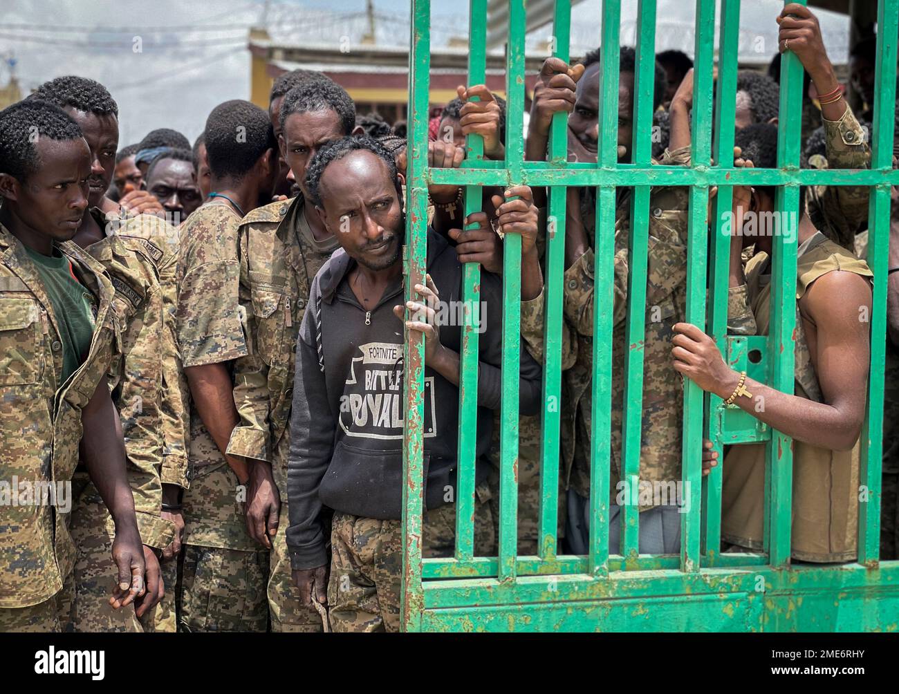Members of the Ethiopian National Defense Force who were captured by ...