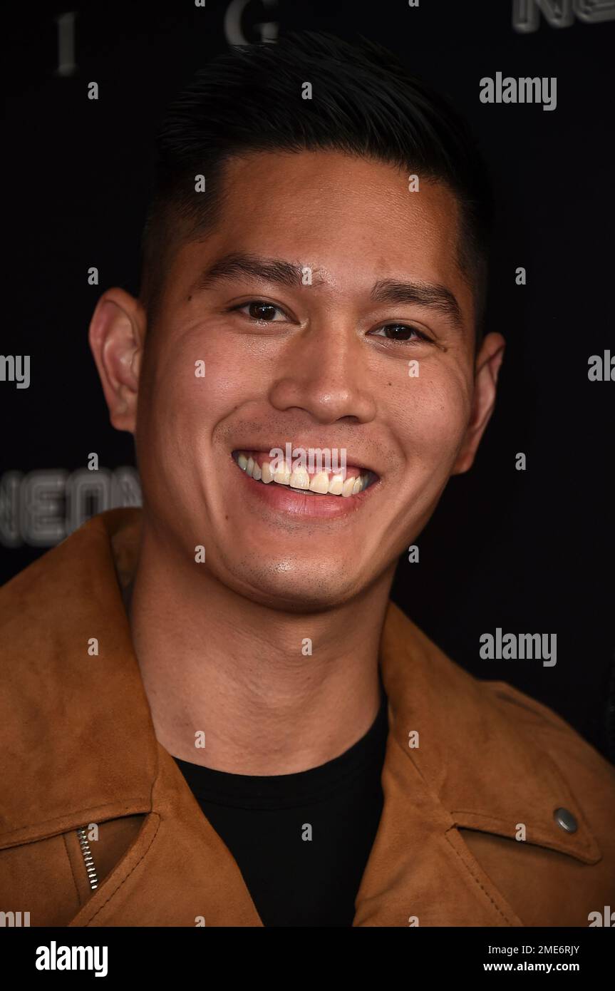 Mark Manio arrives at the Los Angeles premiere of "Pig" on Tuesday ...