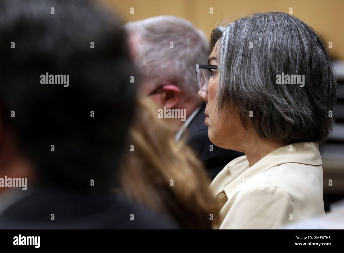 Prosecutor Maria Schneider is shown in court during a status hearing in ...