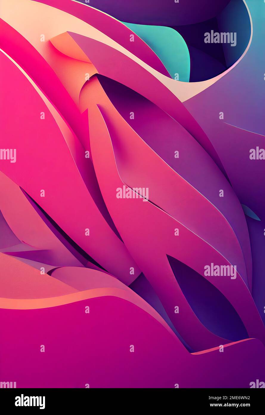 Gold and magenta wavy shapes abstract background. Decorative vertical ...