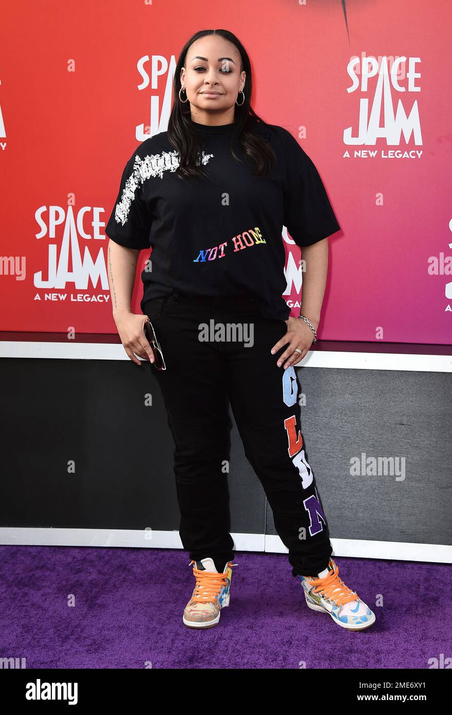 Raven-Symone Pearman Maday arrives at the world premiere of "Space Jam ...