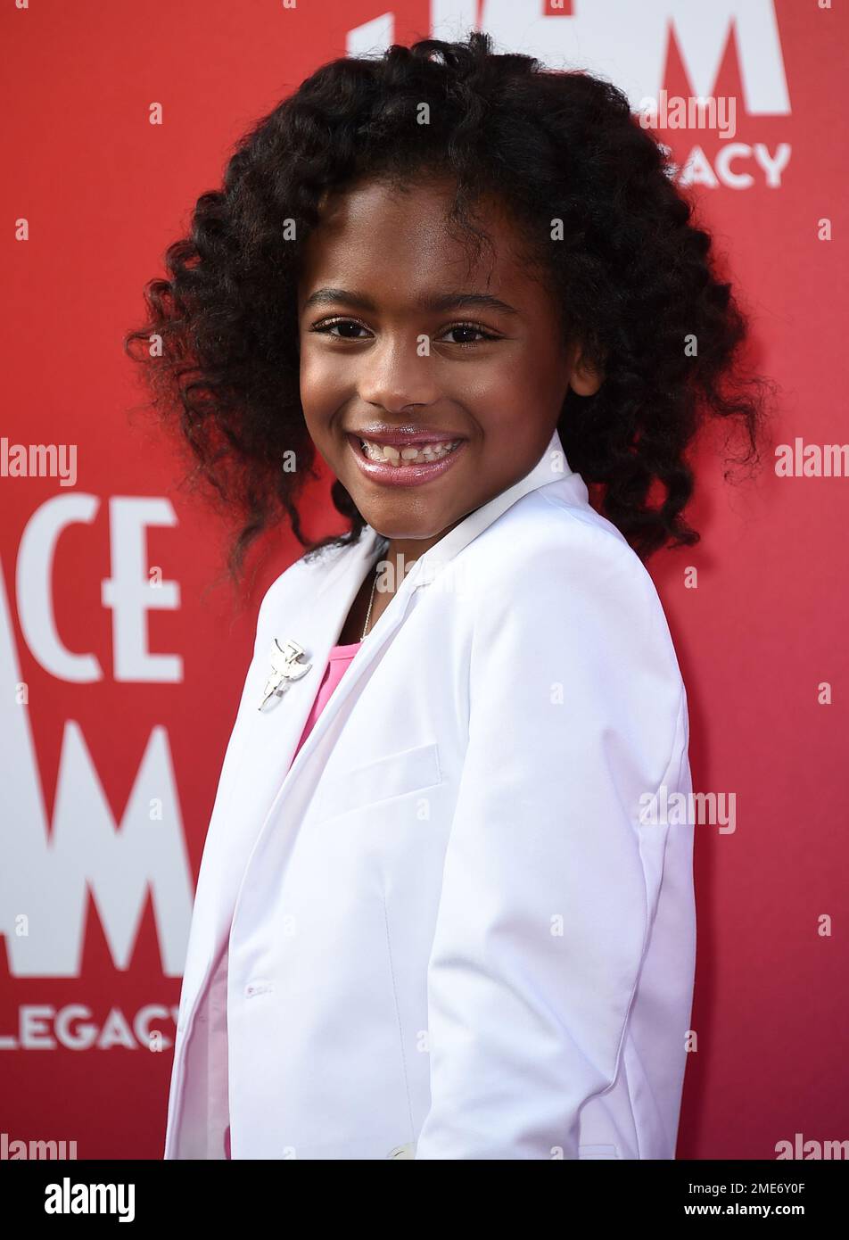 Harper Leigh Alexander arrives at the world premiere of "Space Jam: A New Legacy" on Monday ...