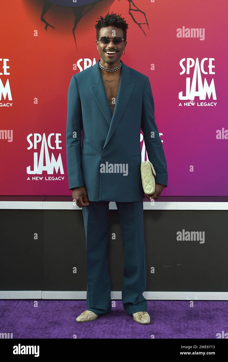 Duckwrth arrives at the world premiere of "Space Jam: A New Legacy" on ...