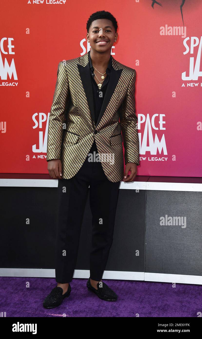 Cedric Joe arrives at the world premiere of "Space Jam: A New Legacy ...