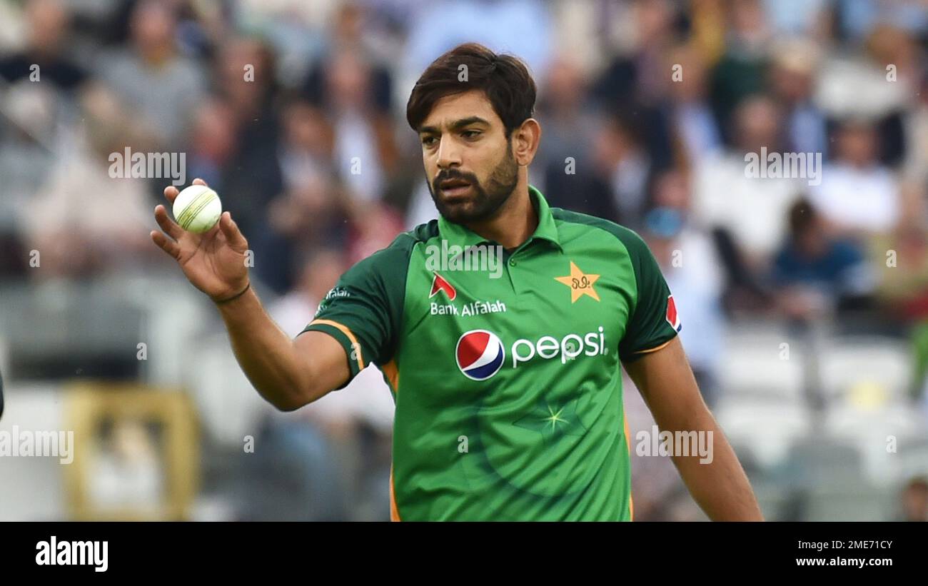 Pakistan's Haris Rauf during the second one day international cricket ...