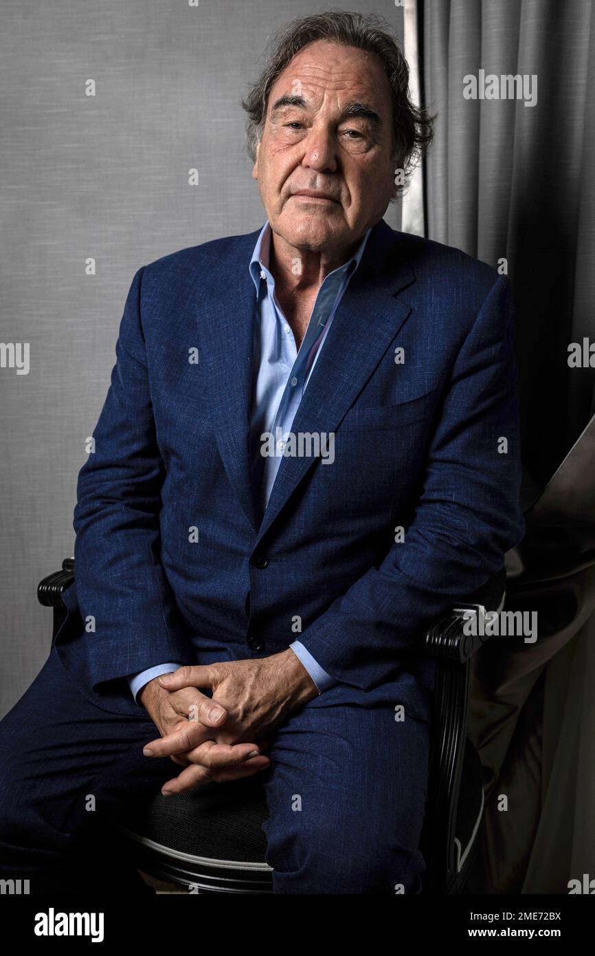 Oliver Stone poses for portrait photographs for the film 'JFK Revisited ...