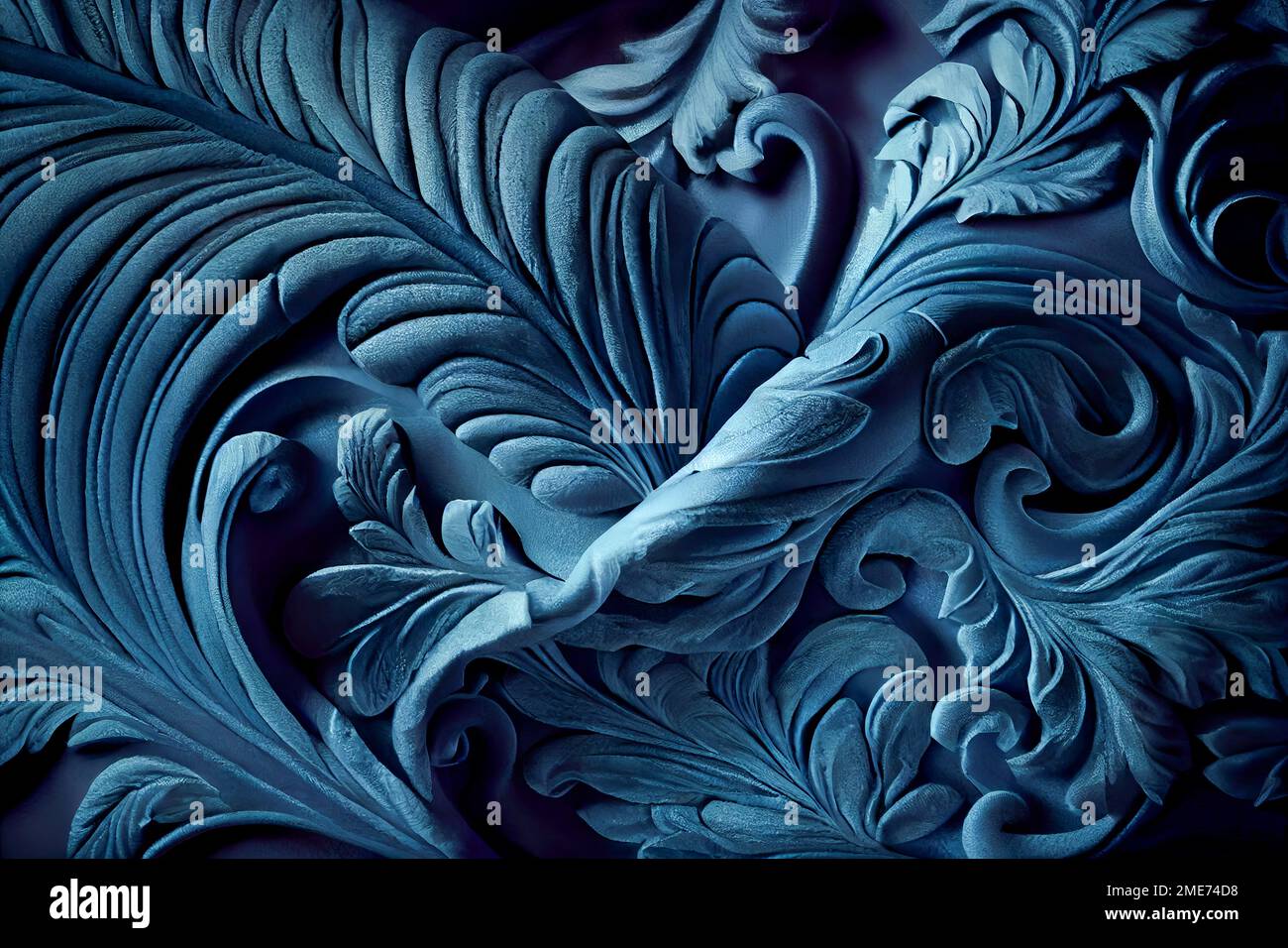 Sea blue velvet fabric surface abstract background. Decorative vintage ...