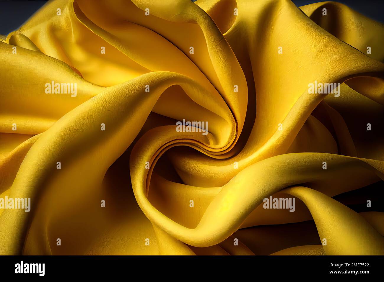 Yellow linen fabric surface abstract background. Decorative cloth ...