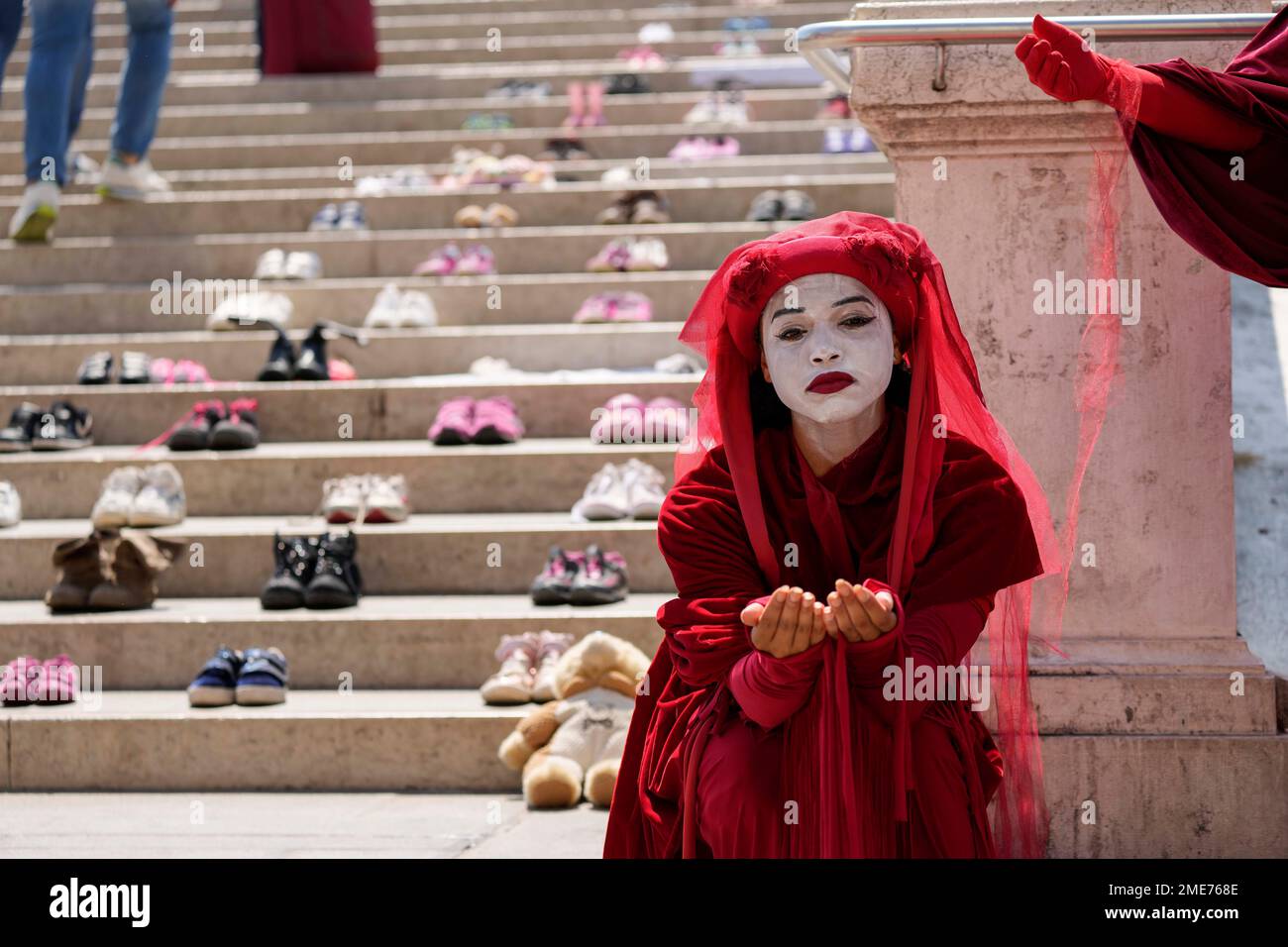 Activists of Environmental protection movement Extinction Rebellion ...
