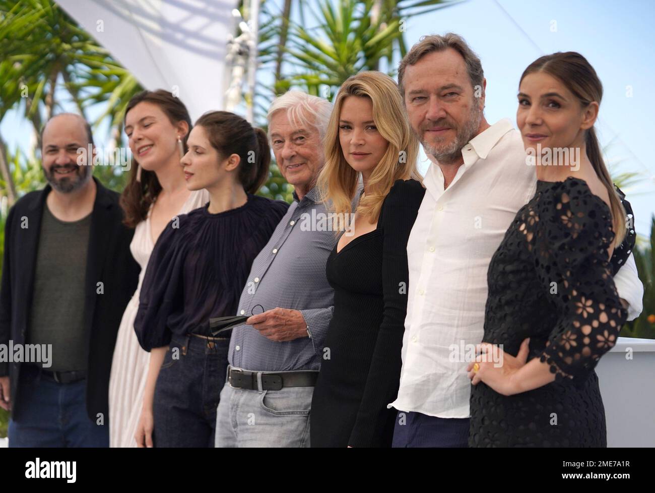 David Birke, from left, Louise Chevillotte, Daphne Patakia, director ...