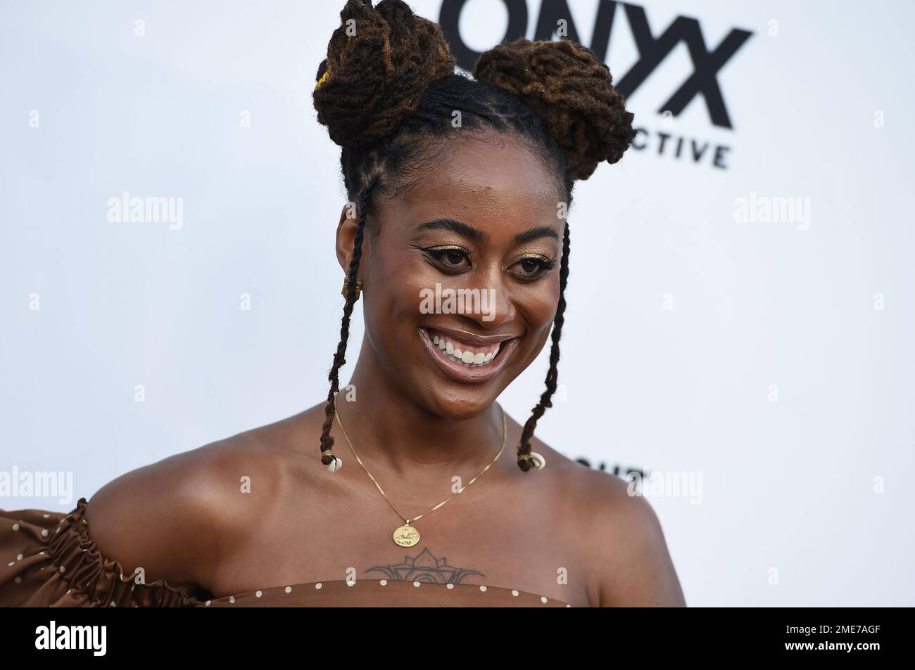 Zuri Adele arrives at the Los Angeles premiere of "Summer of Soul" at ...